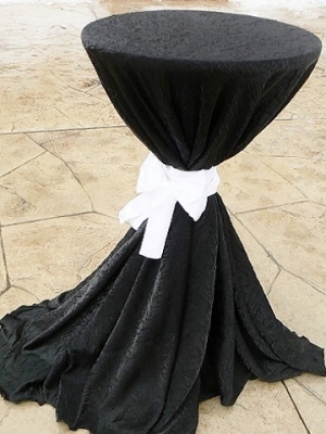 Black Pintuck - PS Event Rentals